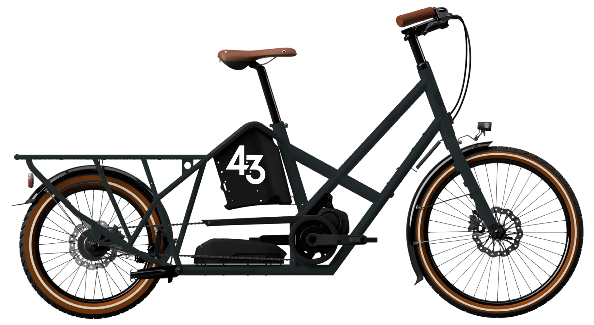 Fiets cargo longtail - Bike 43, de elektrische gezinsfiets