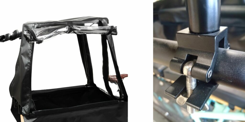 Designing the perfect rain canopy for our long-tail bike - Bike43 ...